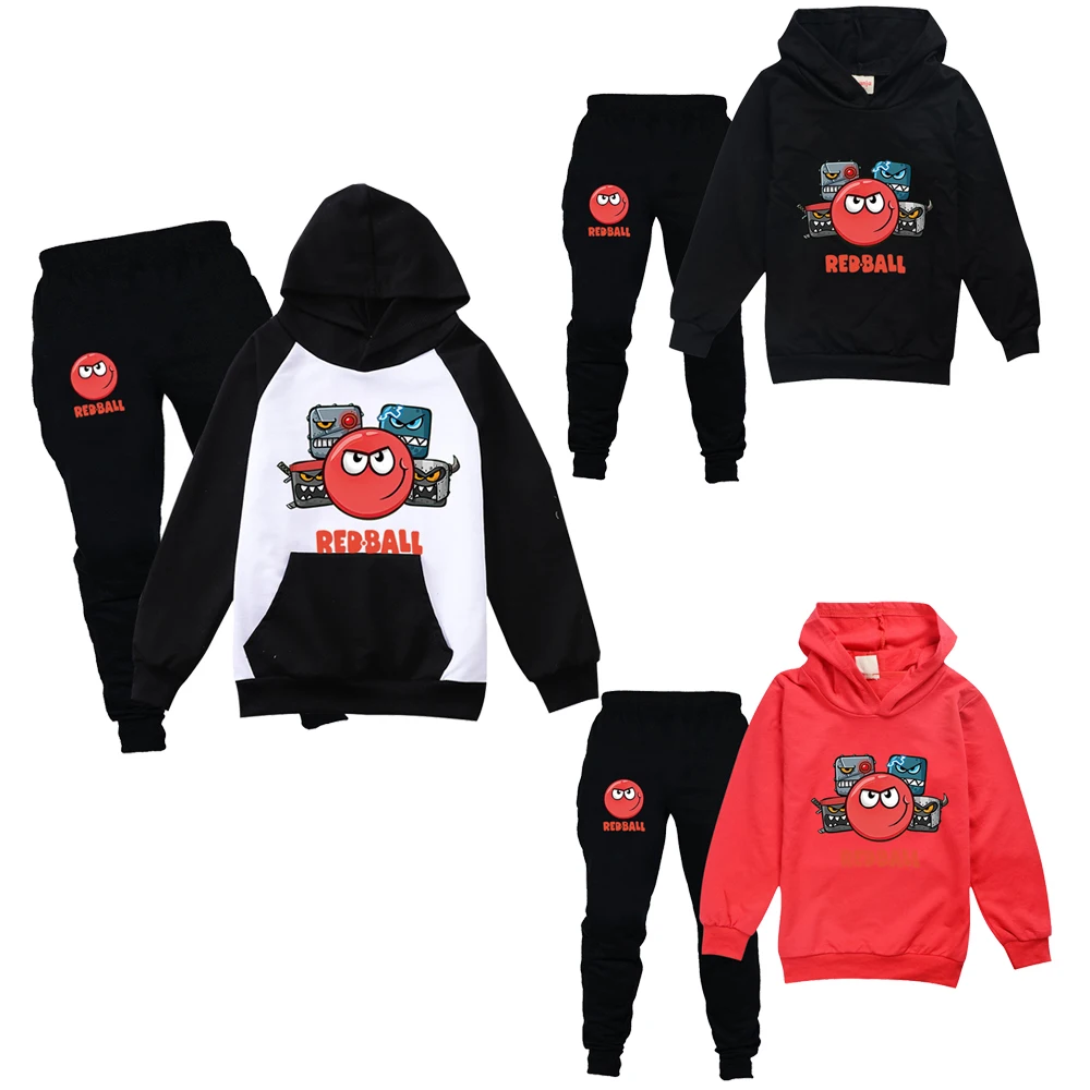 Red-Ball-4-Boys-Girls-Clothing-Children-Fashion-Hoodies-and-Pant-Set ...