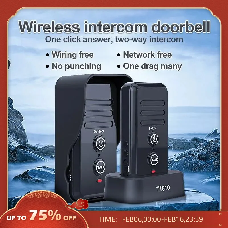 Timbre-intercomunicador-de-voz-inal-mbrico-m-quina-de-llamadas-de ...