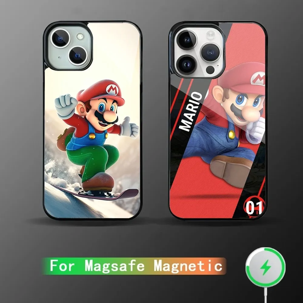M-mario-Bros-funda-de-tel-fono-magn-tica-fuerte-para-IPhone-15-14-13 ...