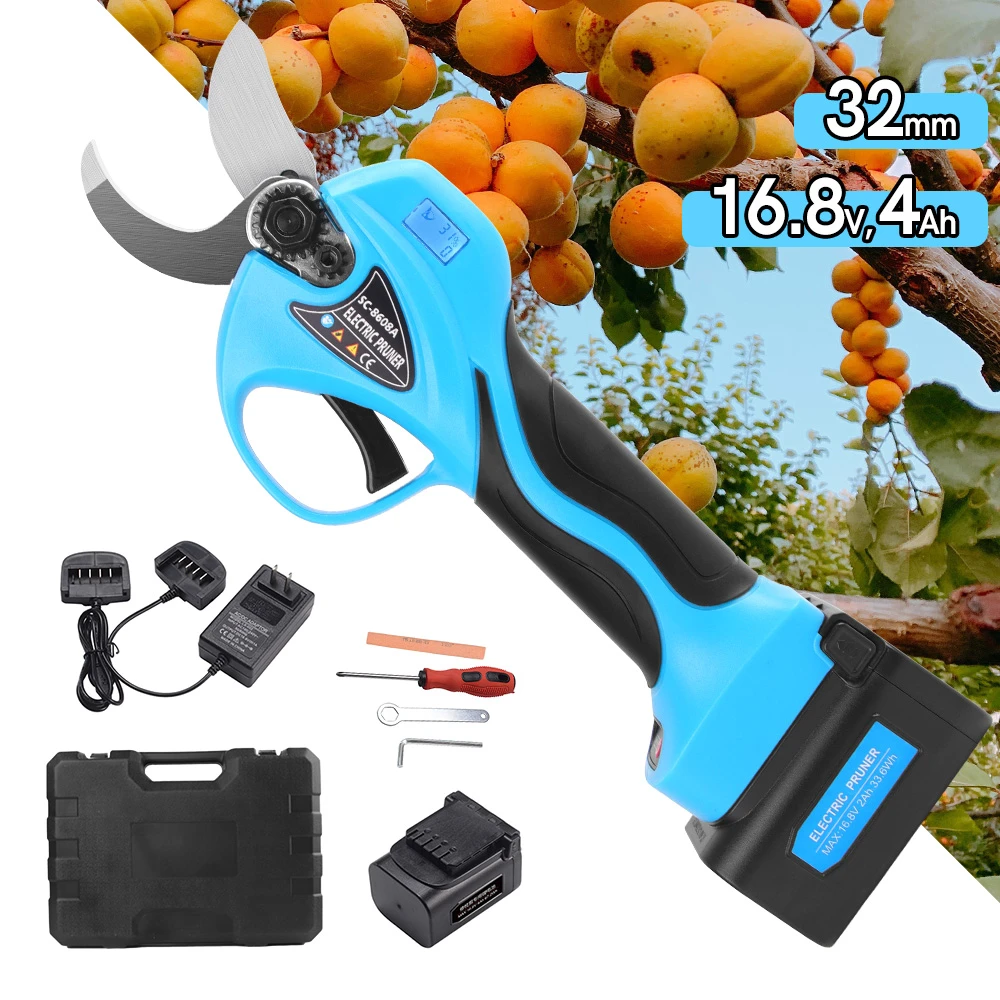 16.8V Cordless Pruner Lithium ion Pruning Shear Efficient scissors ...