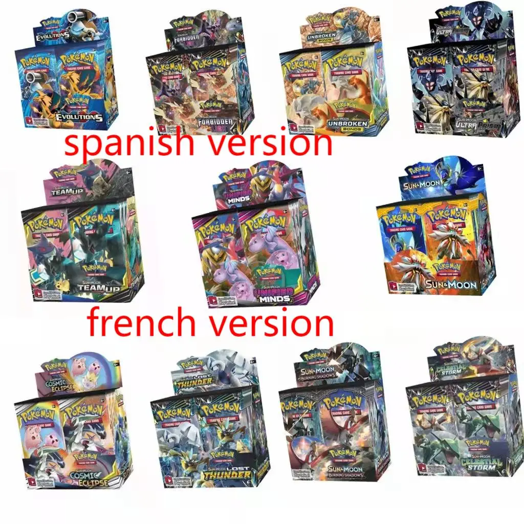 360/324pcs French Version Pokemon Cards Booster Box Sword Shield ...