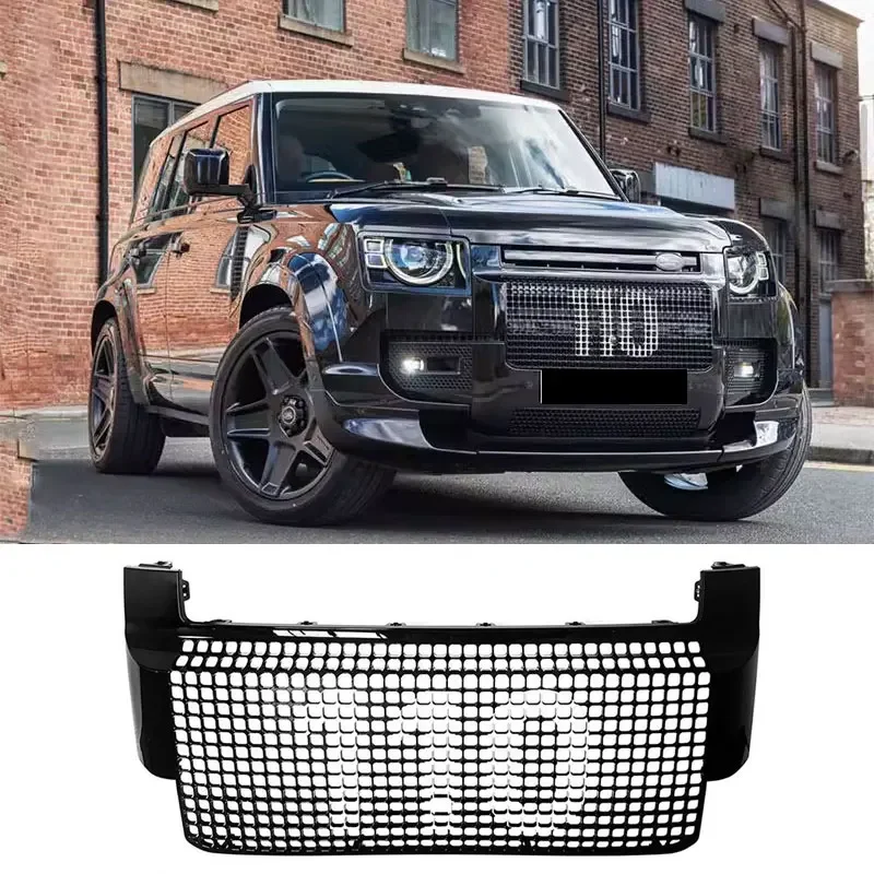 For Black Car Grill for Land Rover Defender 90 110 130 2020 2021 2022 ...
