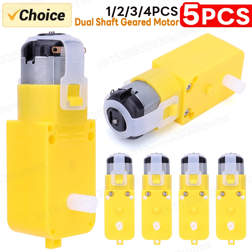 1-5PCS TT Motor 130motor Smart Car Robot Gear Motor for Arduino DC3-12V ...
