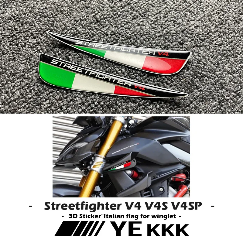 Italian Tricolor Winged Flag 3D Sticker Decal Winglet Fixed Windbreaker ...