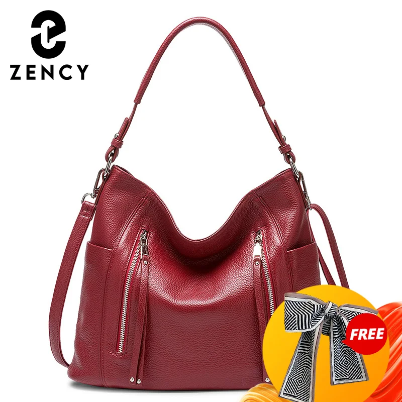 ZENCY New Arrival Daily Handbag Luxury Genuine Leather Bag for Women ...