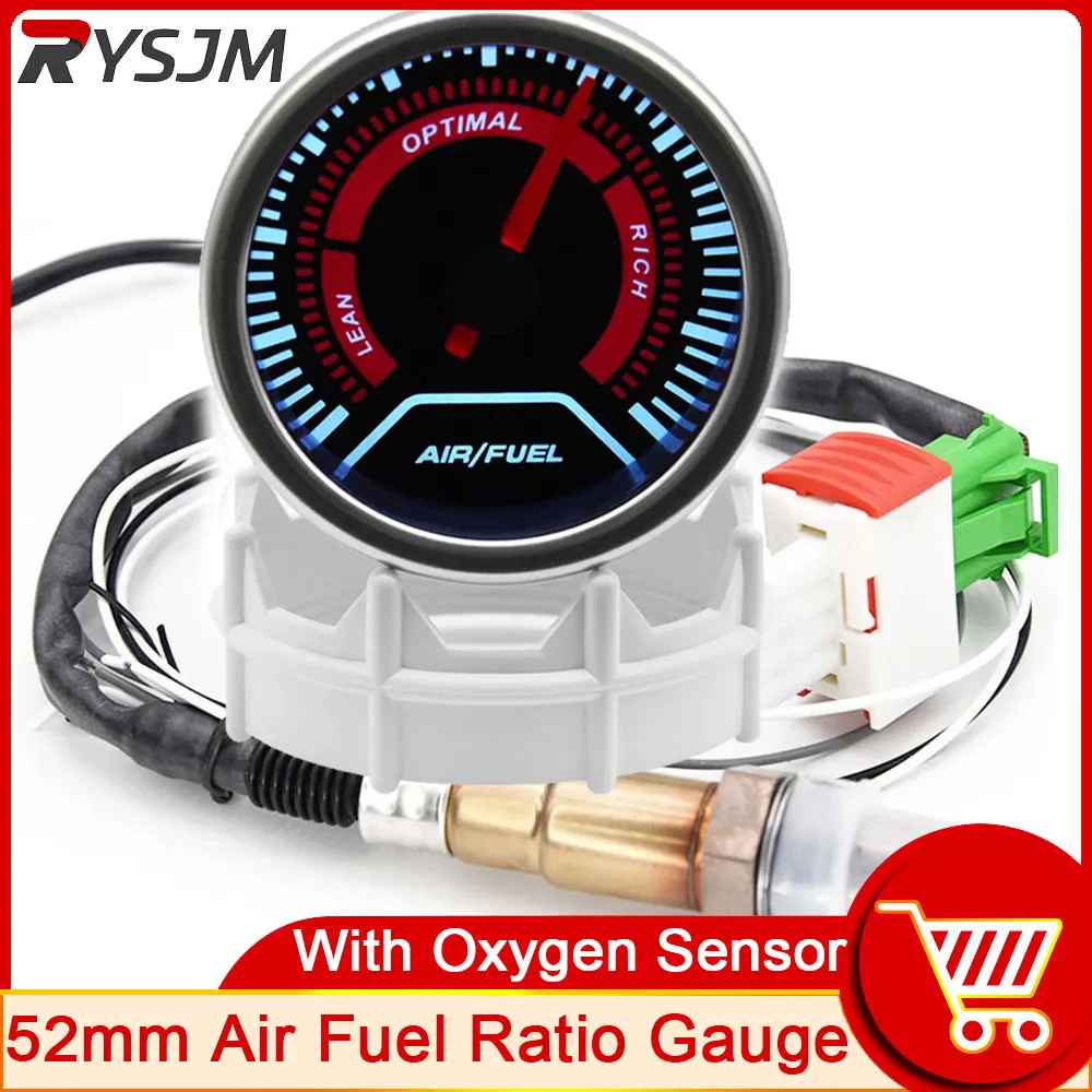 HD-Air-Fuel-Ratio-Gauge-Oxygen-Sensor-Narrowband-Meter-Auto-Universal ...