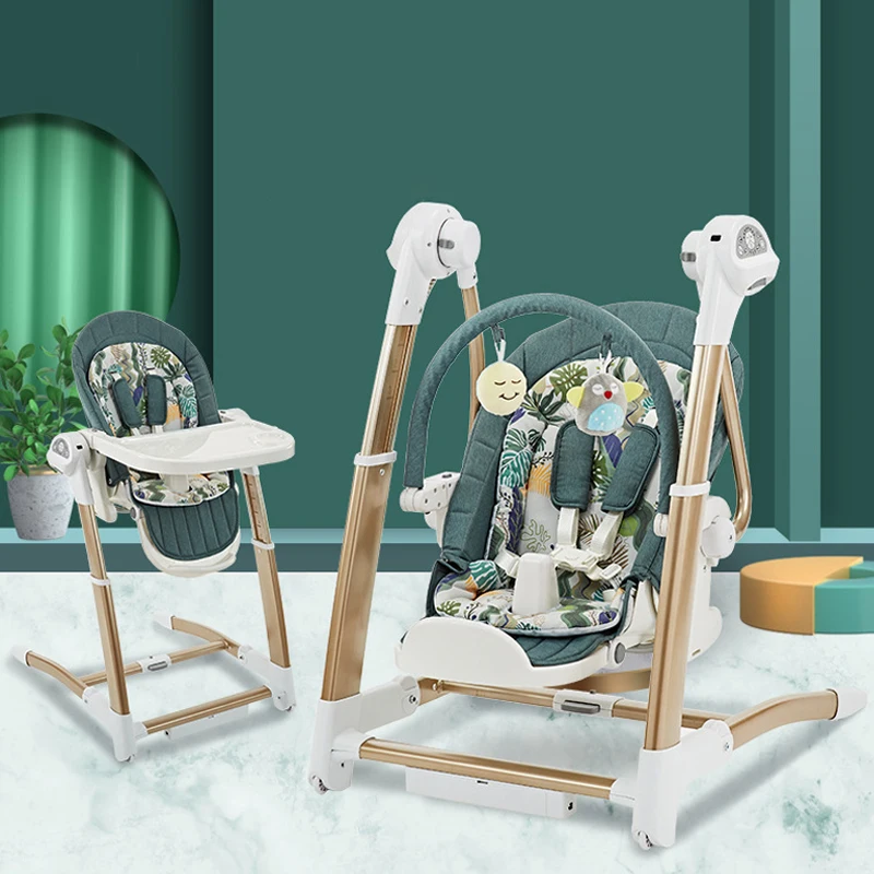 Baby-rocking-chair-dining-chair-2-in-1-folding-mobile-newborn-cradle-to ...