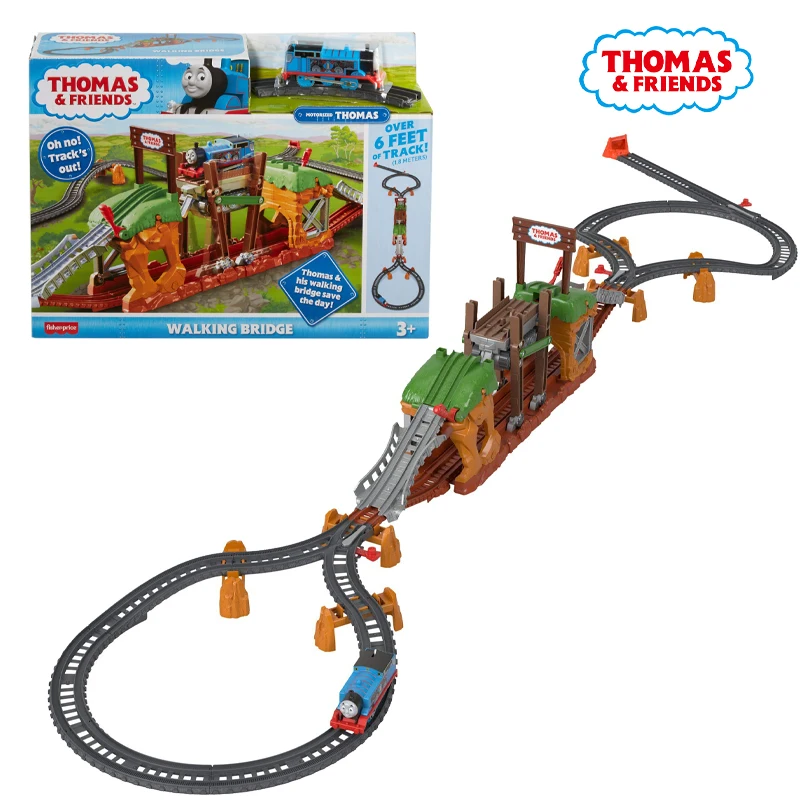 Thomas-Friends-Walking-Bridge-Motorized-Train-Set-Assembled-Track-Train ...