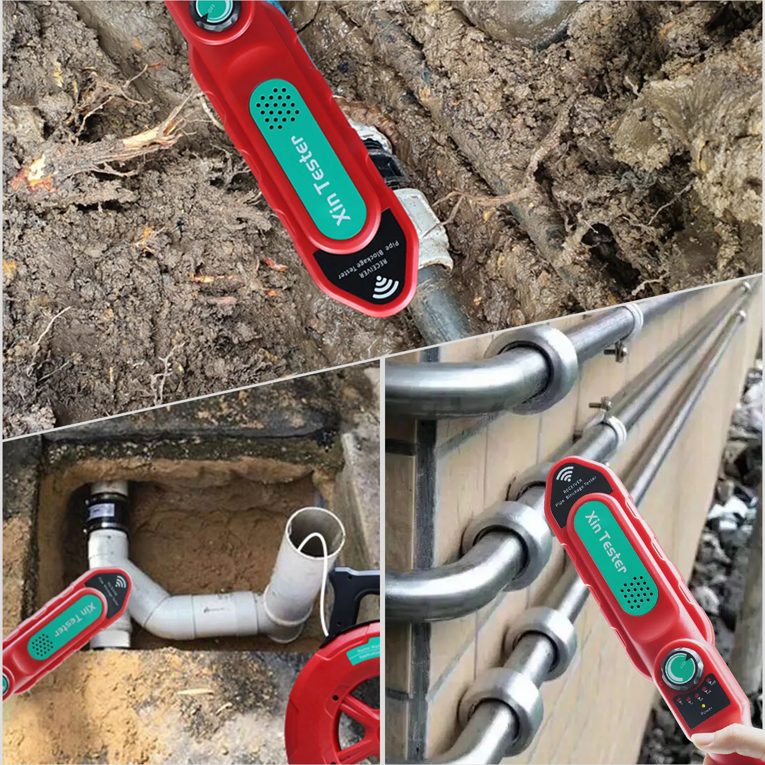 Pipe Blockage Detector Modern Pipeline Wall PVC Iron Waterproof Probe ...