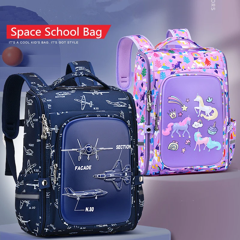 2023-Children-School-Bags-For-Girls-Boys-Printing-Space-Backpack-Kid ...