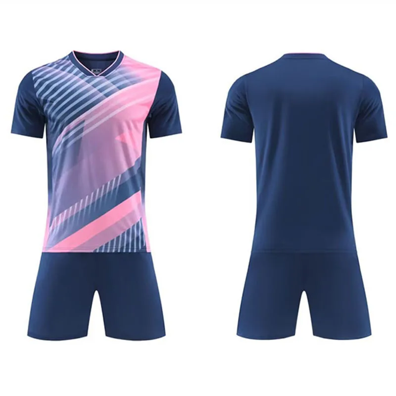 Custom Polyster Soccer jerseys football kits men children running sport ...