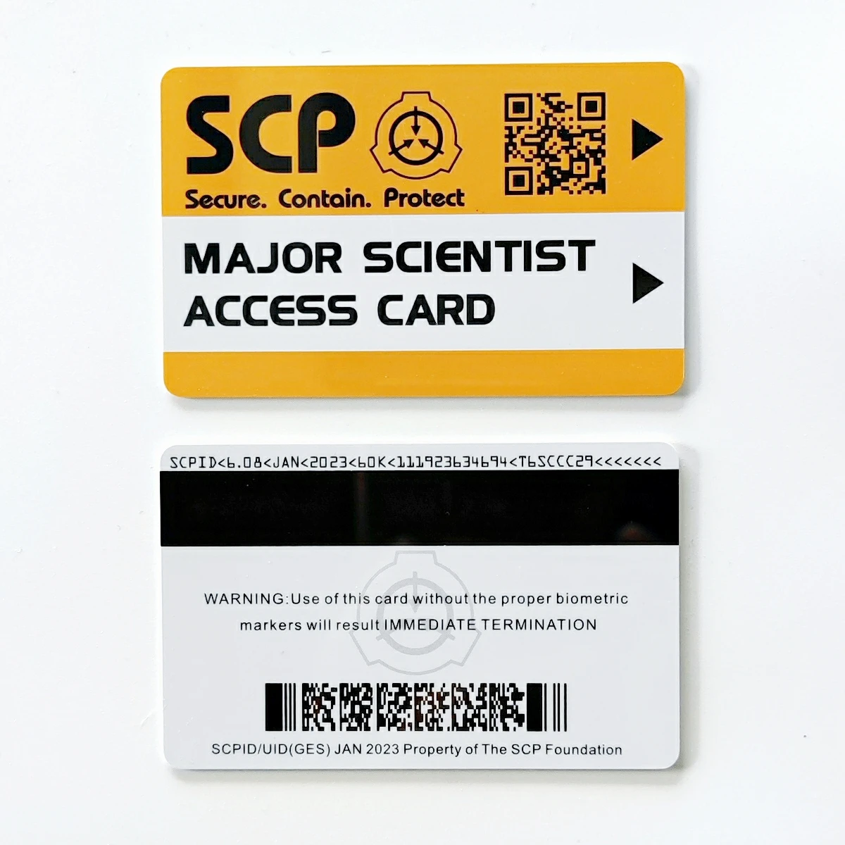 Juego de 6 piezas SCP GUARD,scp secret foundation keycards, Logo ...