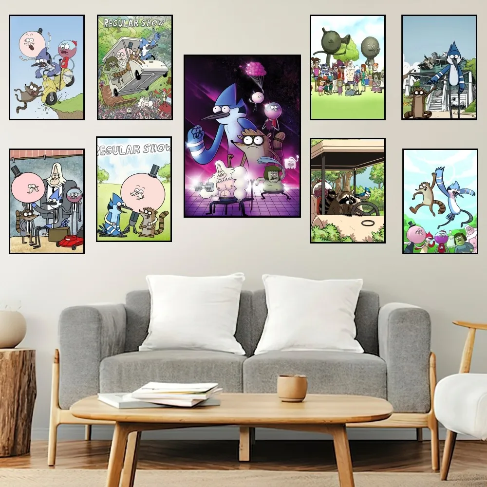 Cartoon-R-Regular-Show-Cool-Poster-Prints-Wall-Painting-Bedroom-Living ...