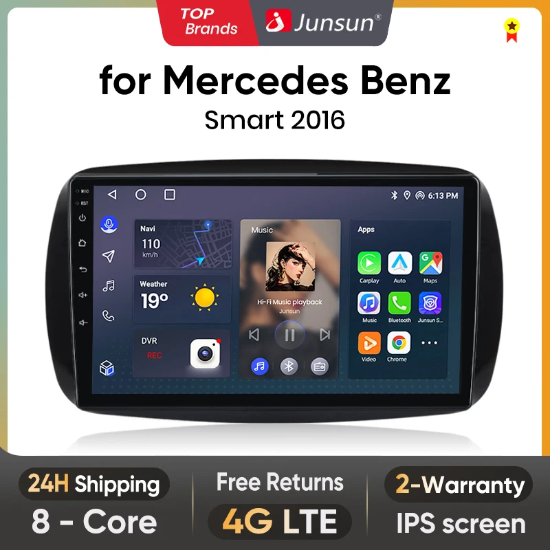 Junsun-V1-AI-Voice-Wireless-CarPlay-Android-Auto-Radio-for-Mercedes ...