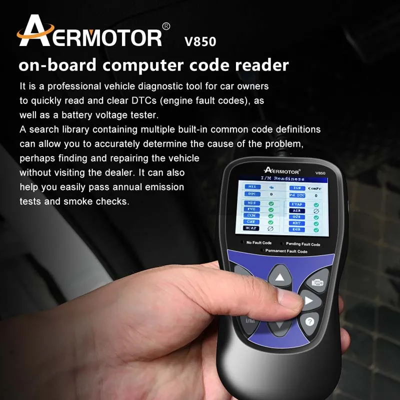 AERMOTOR v850 OBD2EOBD CODE READERE Car scanner 汽车故障扫描-阿里巴巴