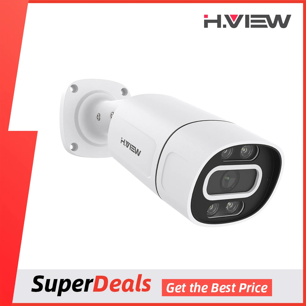 H.View 5Mp 8Mp 4K Ip Camera Poe Ai Face Detection Cctv Security Cameras ...