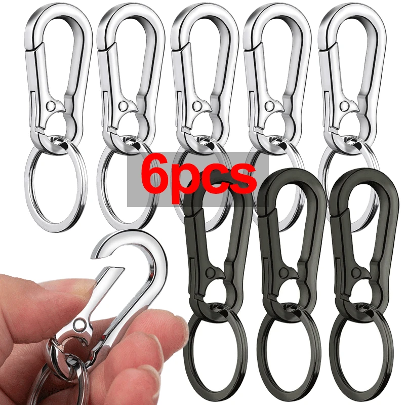 Classic-Men-Stainless-Steel-Gourd-Buckle-Keychain-Waist-Belt-Clip-Anti ...