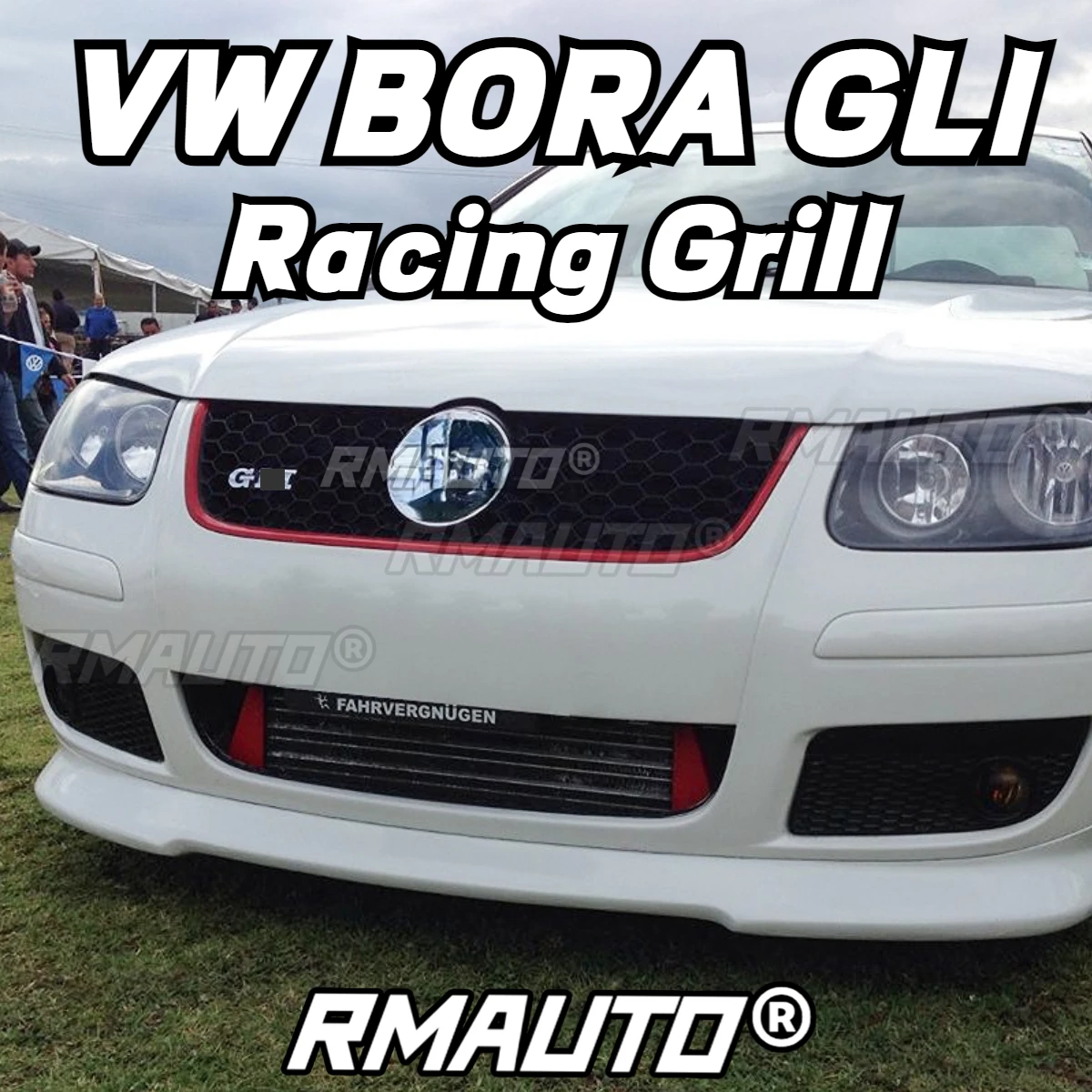 For VW BORA Grill Car Front Bumper Grill Honeycomb Racing Grill Body ...