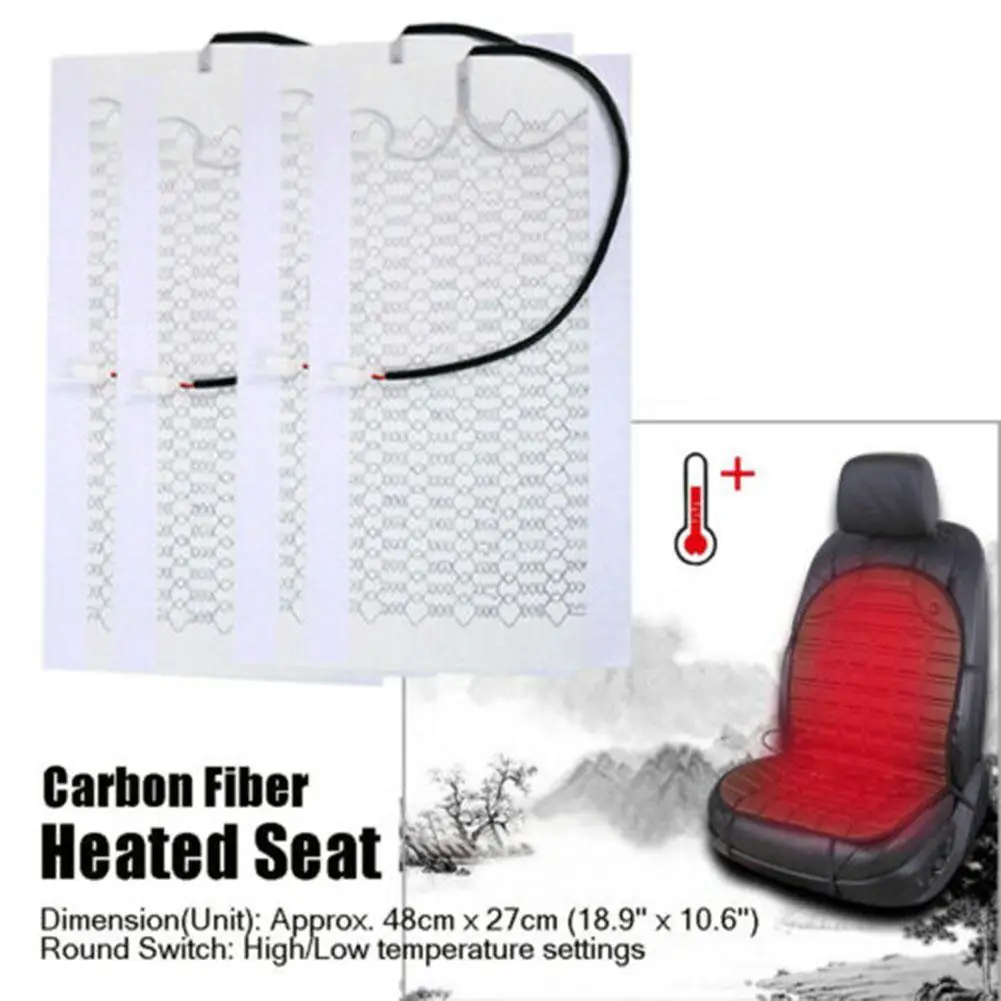 1PCS-Car-Heated-Seat-Covers-Pad-Carbon-Fiber-Heated-Auto-Car-Seat ...