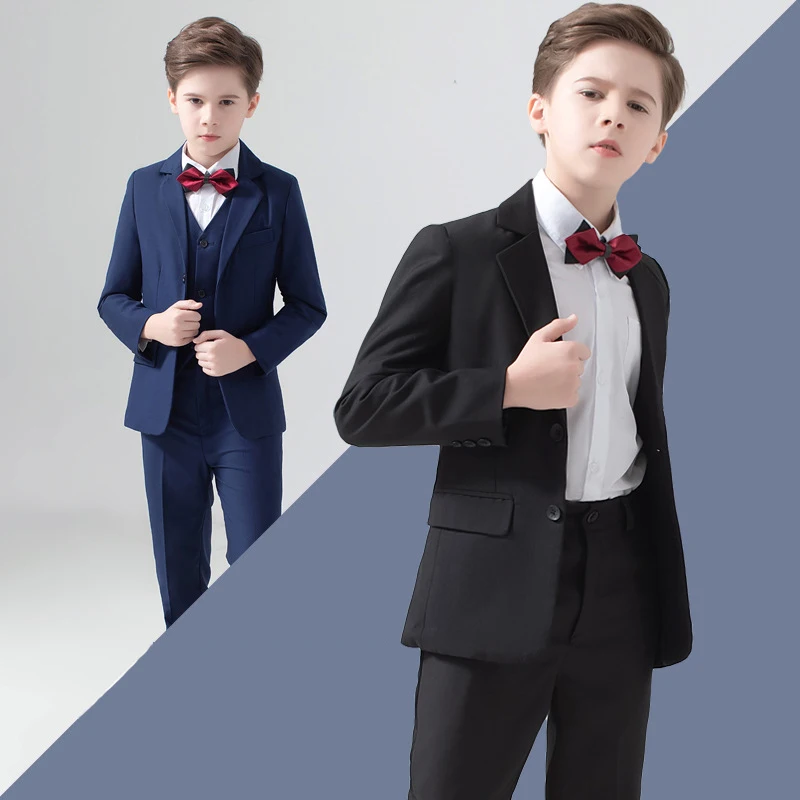 Children-Formal-Suit-Set-Teen-Kids-Wedding-Party-Performance-Costume ...