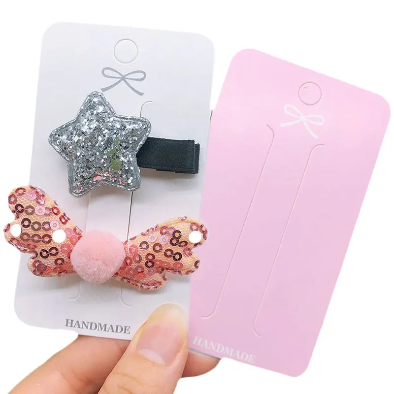 50pcs 10x6cm Hairclips Hairpin Display Cards Paper Holder for DIY Hair ...