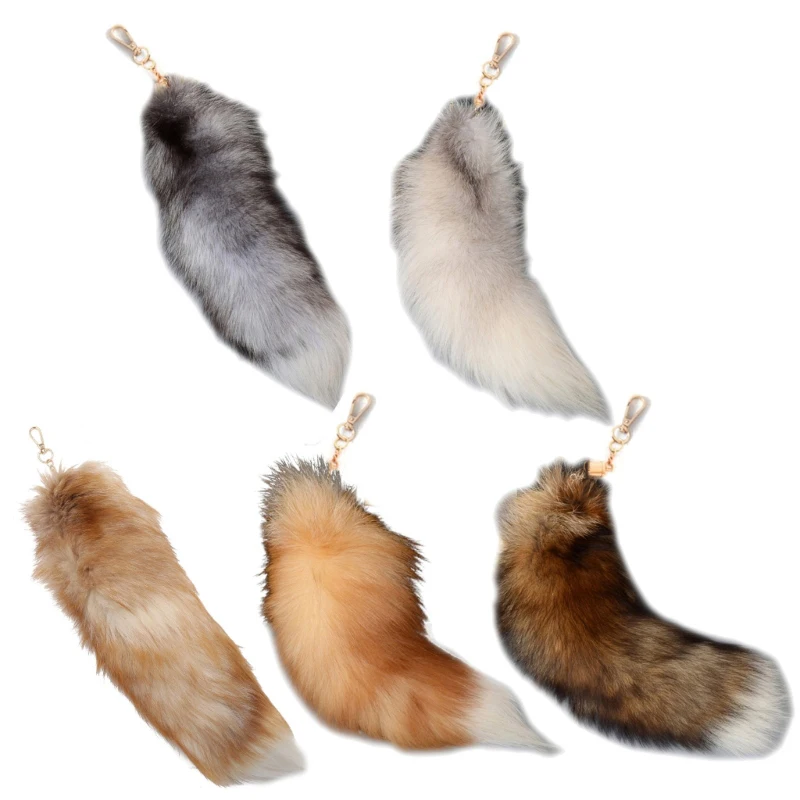 Cute-Animal-Tail-Keychain-Personalized-Fur-Pendant-Key-Chain-Bags-Charm ...