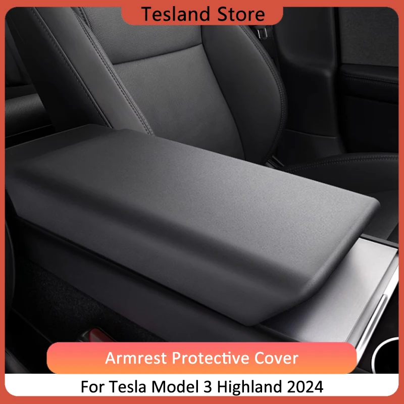 For-Tesla-Model-3-Highland-2024-Car-Central-Control-Armrest-Cover-Model ...