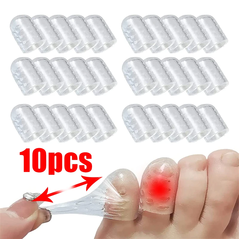 1-10Pcs-Silicone-Toe-Protective-Cover-Anti-Friction-Breathable ...