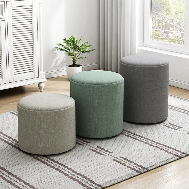Fabric-low-stools-simple-and-modern-household-small-stools-living-room ...