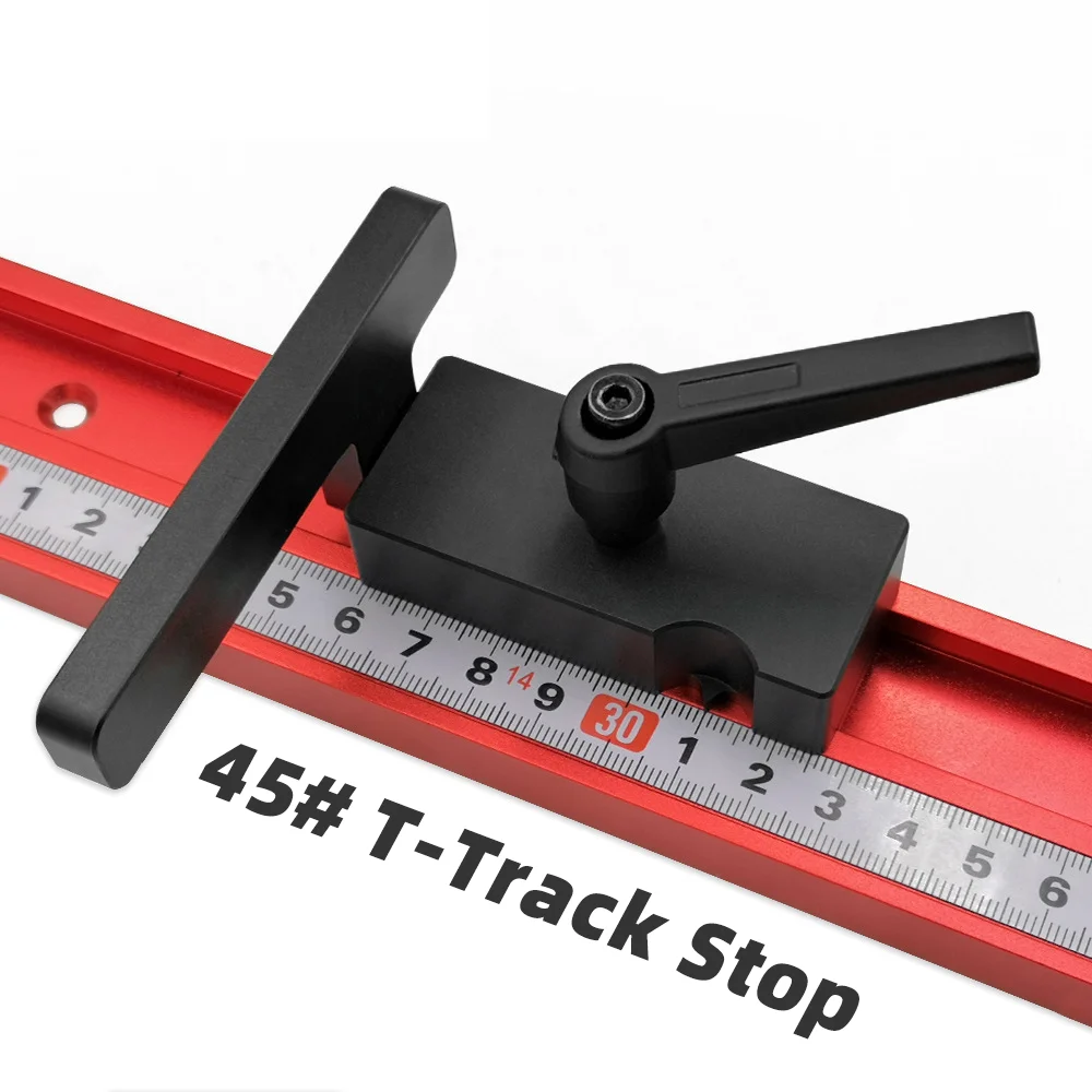 T-Track-Stop-Block-Woodworking-Aluminum-Alloy-Chute-blocker-Stopper-DIY ...