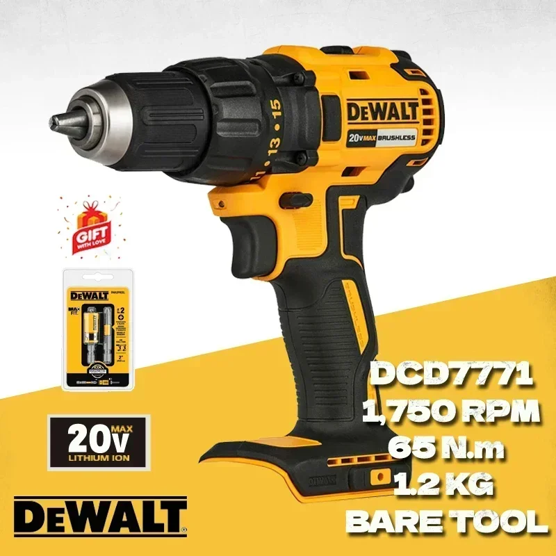 DEWALT-DCD7771-Cordless-Compact-Driver-Drill-20V-Brushless-Motor ...