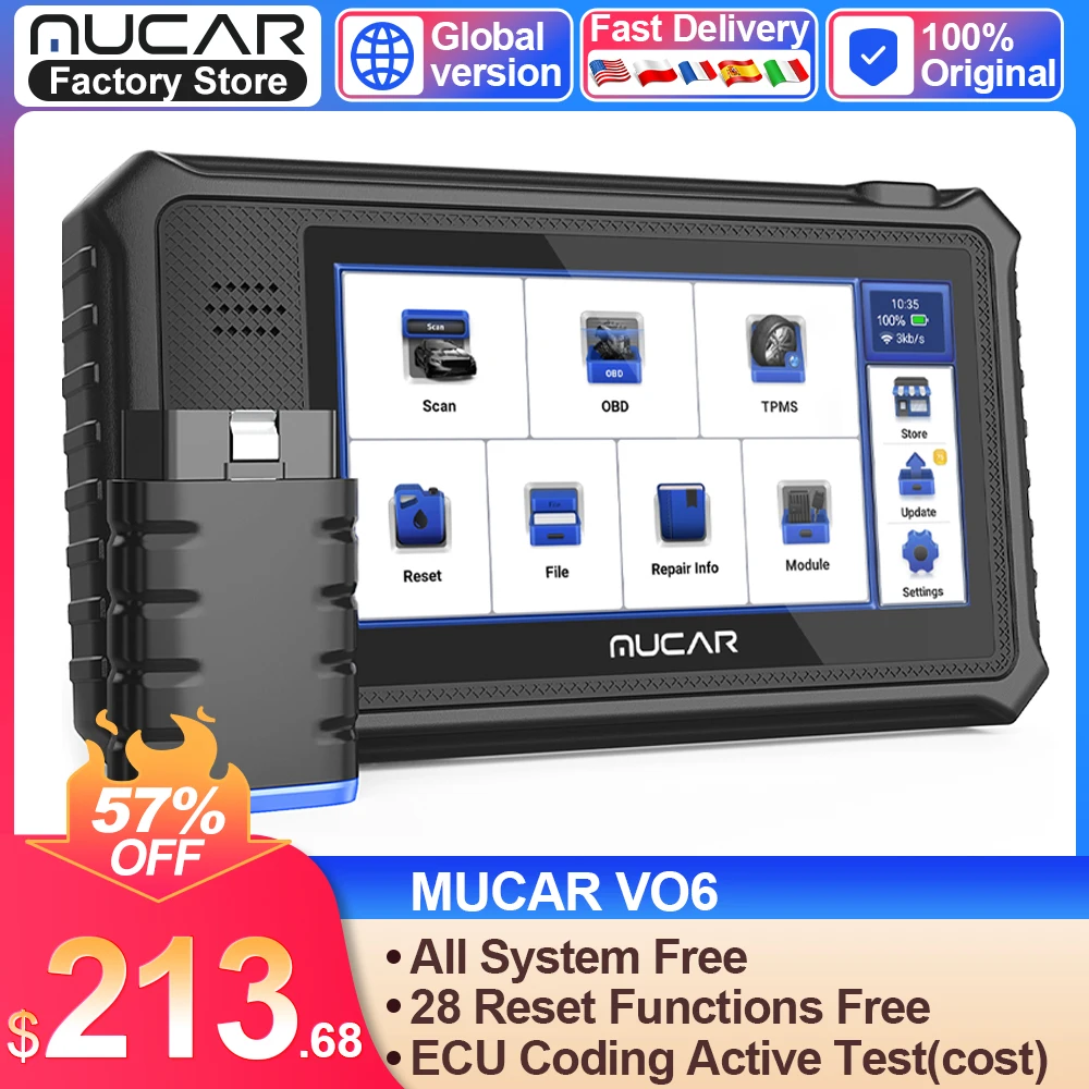 MUCAR-VO6-All-Cars-Lifetime-Free-Full-System-28-Resets-Obd2-Diagnostic ...