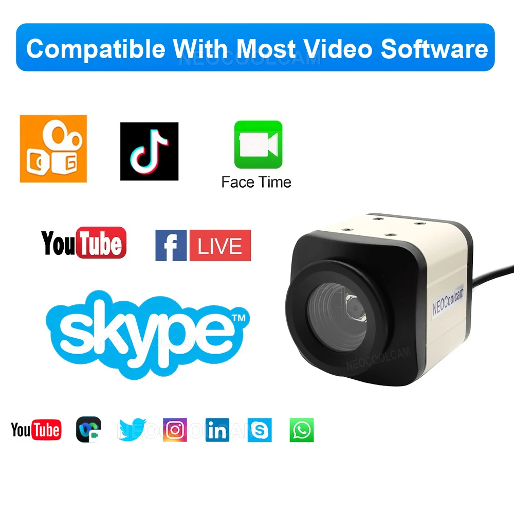 Neocoolcam 8mp Af Hd Webcam Megapixel Imx179 Sensor Ccd 4k Lente De Foco Automático Vídeo ...