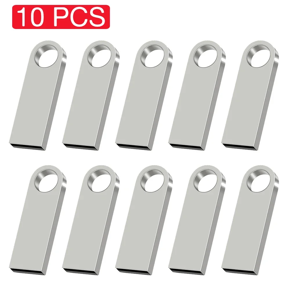 10 PCS LOT Mini Metal USB Flash Drive 128GB Creative Business Gift ...