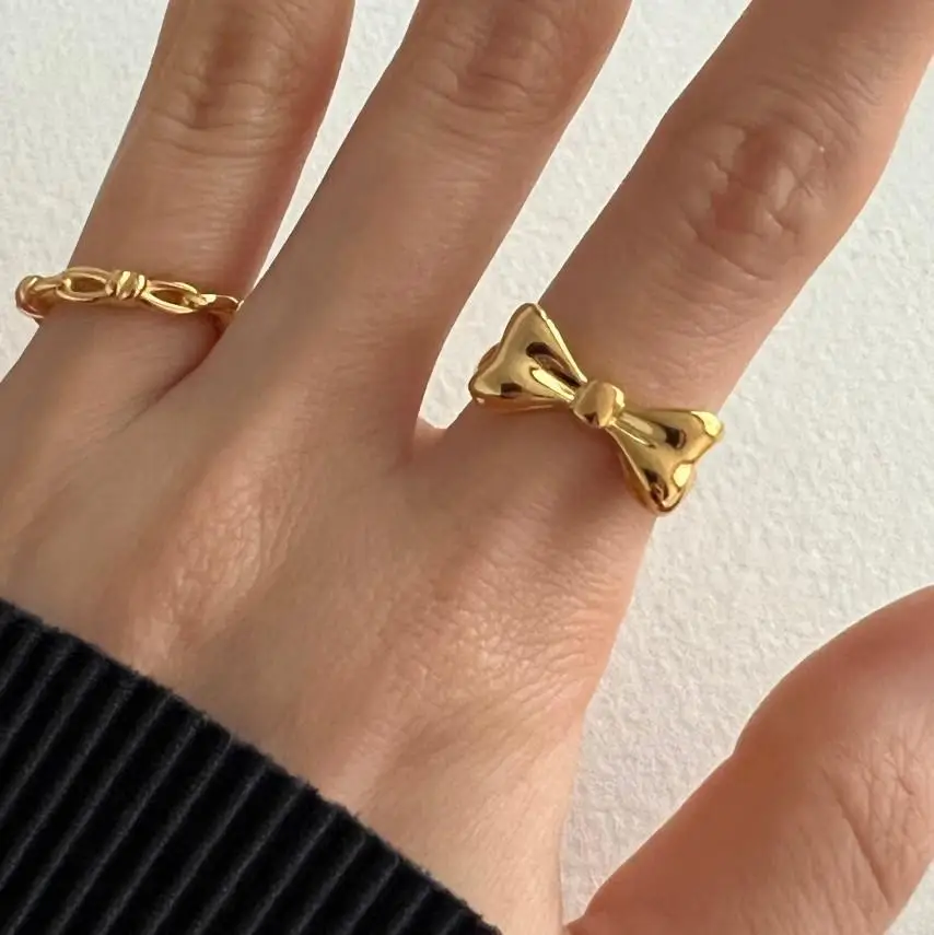 SHANICE-S925-sterling-silver-Fashion-Bow-Ring-Trendy-Heart-Bow-Ring ...