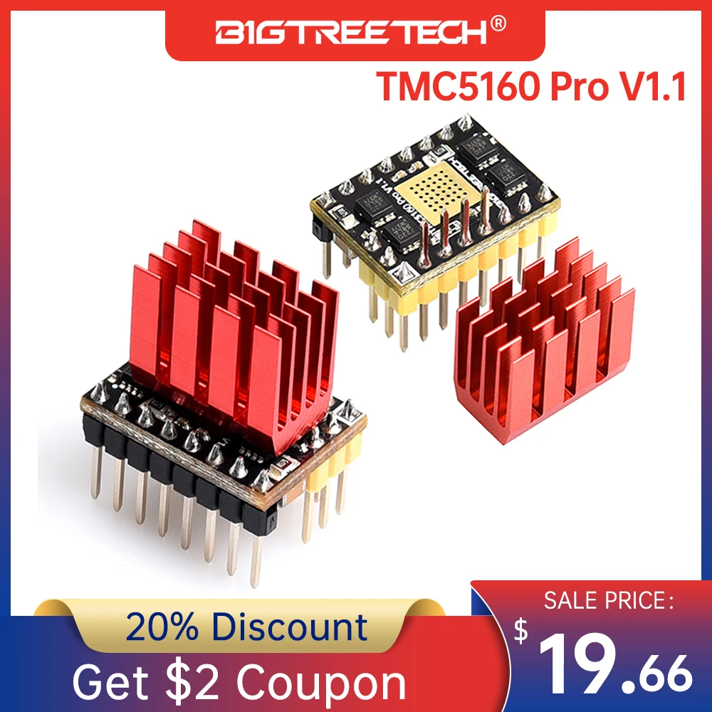 Bigtreetech Tmc5160 Pro V1.1 Stepper Motor Driver Tmc5160 Upgrade ...