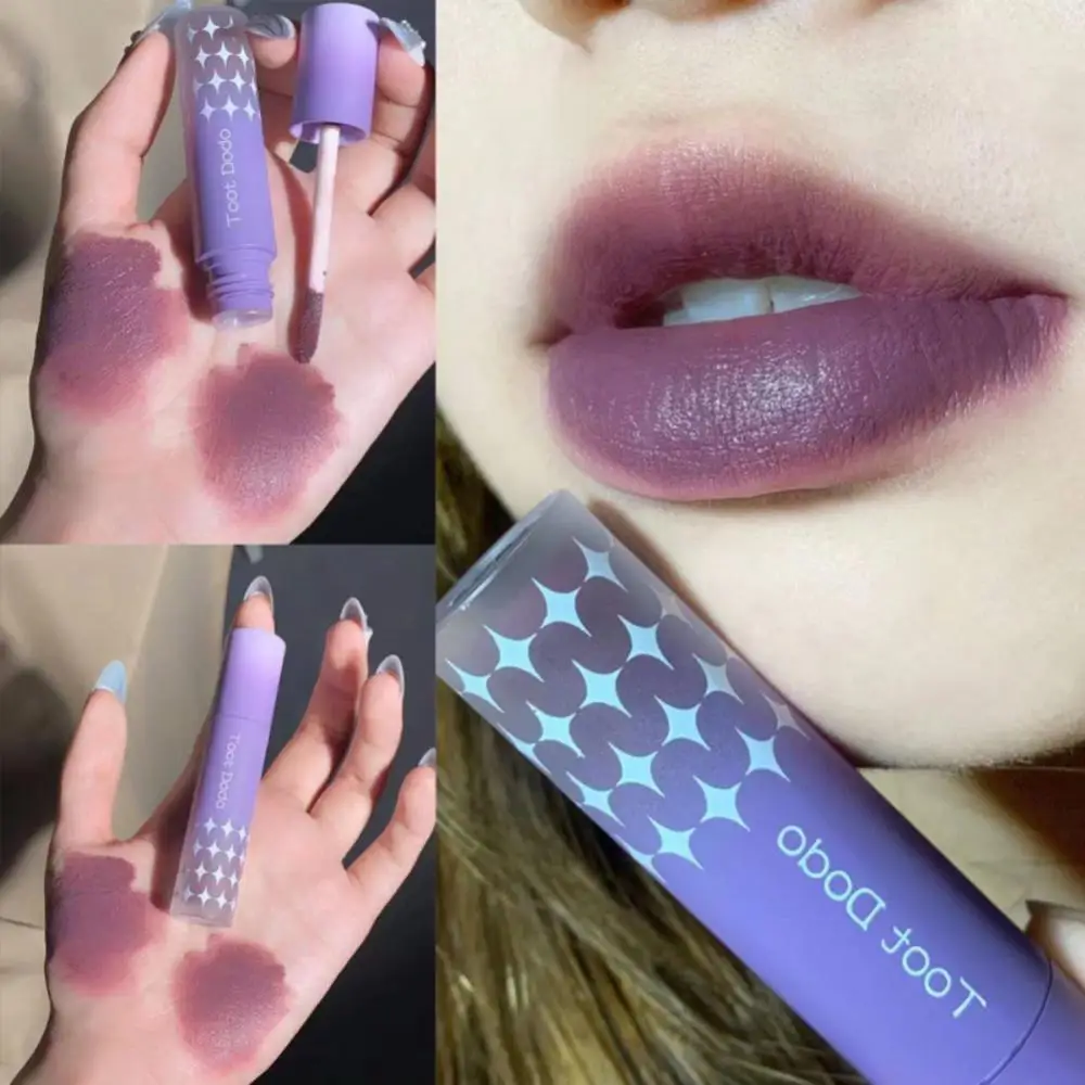 TOOT-DODO-Lip-Gloss-Cute-Sweet-Cool-Lip-Glaze-Matte-Lipstick-Black-Red ...