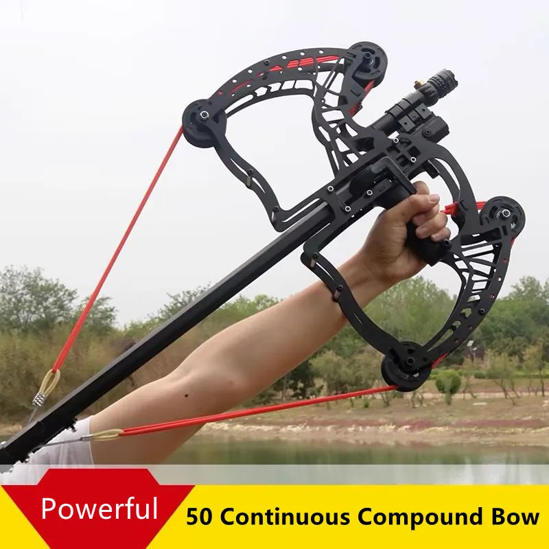 New-Big-Power-50-Continuous-Compound-Bow-All-metal-Powershot-Outdoor ...