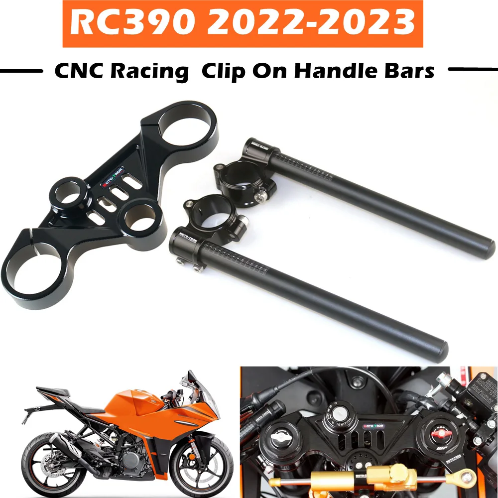 For-RC390-RC200-2022-2023-CNC-Racing-Refit-Clip-On-Handle-Bars-Front ...