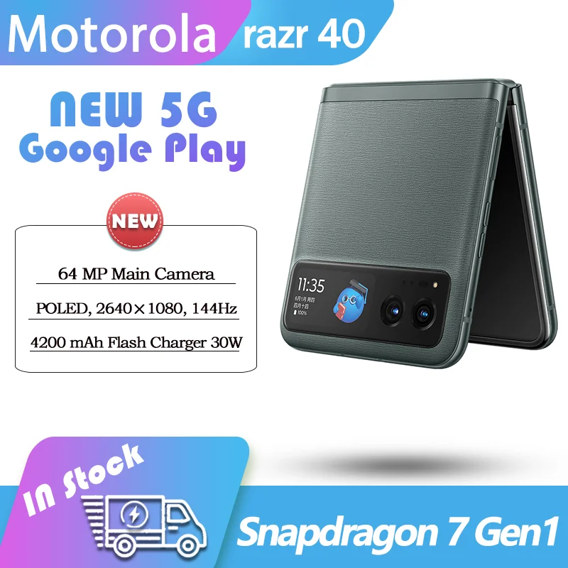 New motorola Moto razr 40 5G Snapdragon 7Gen1 64MP 6.9 Inch Screen ...
