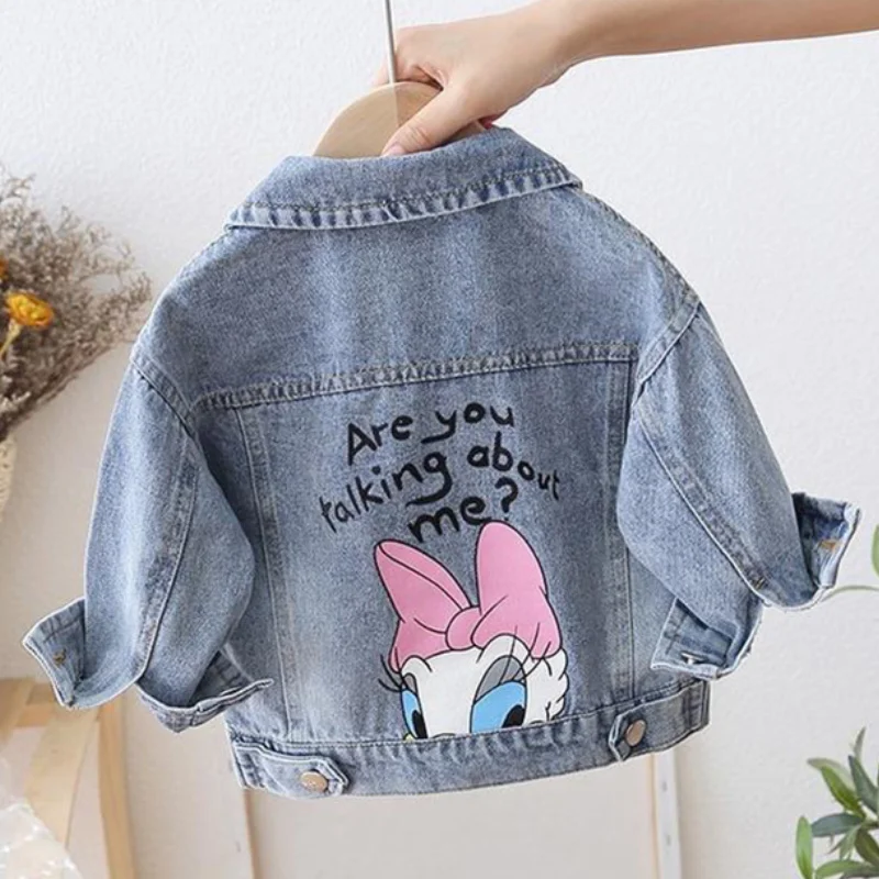 2024-Disney-Baby-Girls-Cotton-Cartoon-Denim-Jacket-Coat-Spring-Autumn ...
