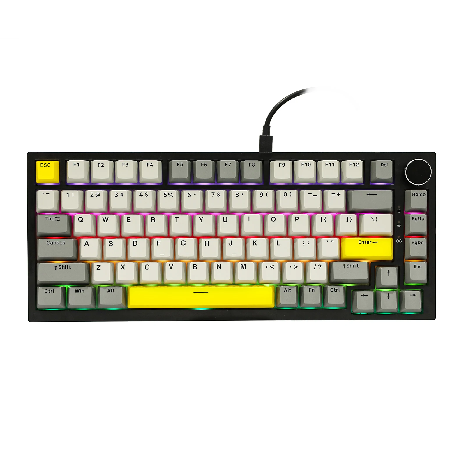 Ajazz-AK820-75-Gasket-mounted-Type-C-Wired-Mechanical-Keyboard ...