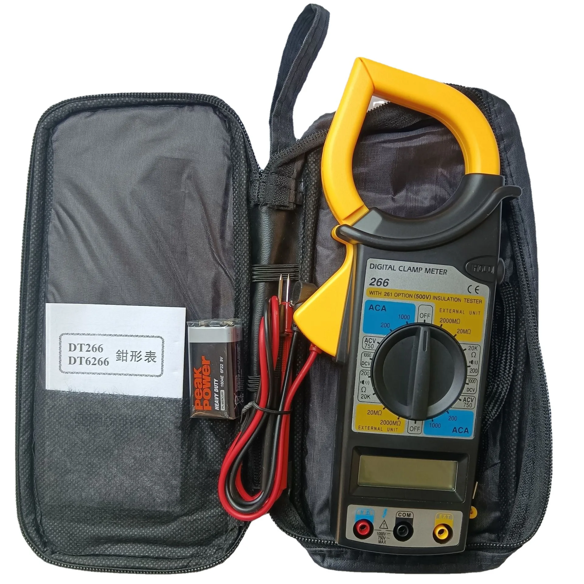 Digital-Clamp-Multimeter-DT266-Professional-Clamp-Meter-AC-DC-1000V ...