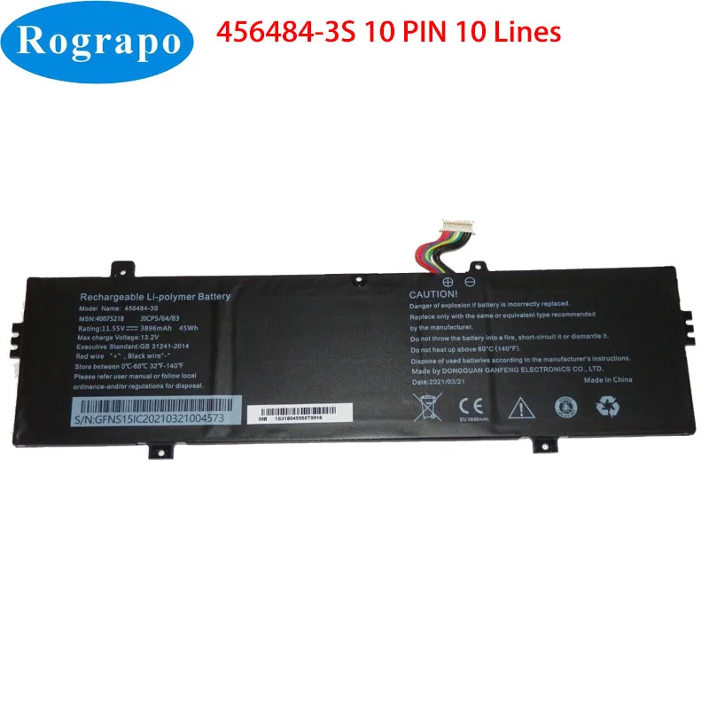 Nueva batería de 11,55 V 3896mAh 45WH 456484 3s 456484 3s 1 para ...