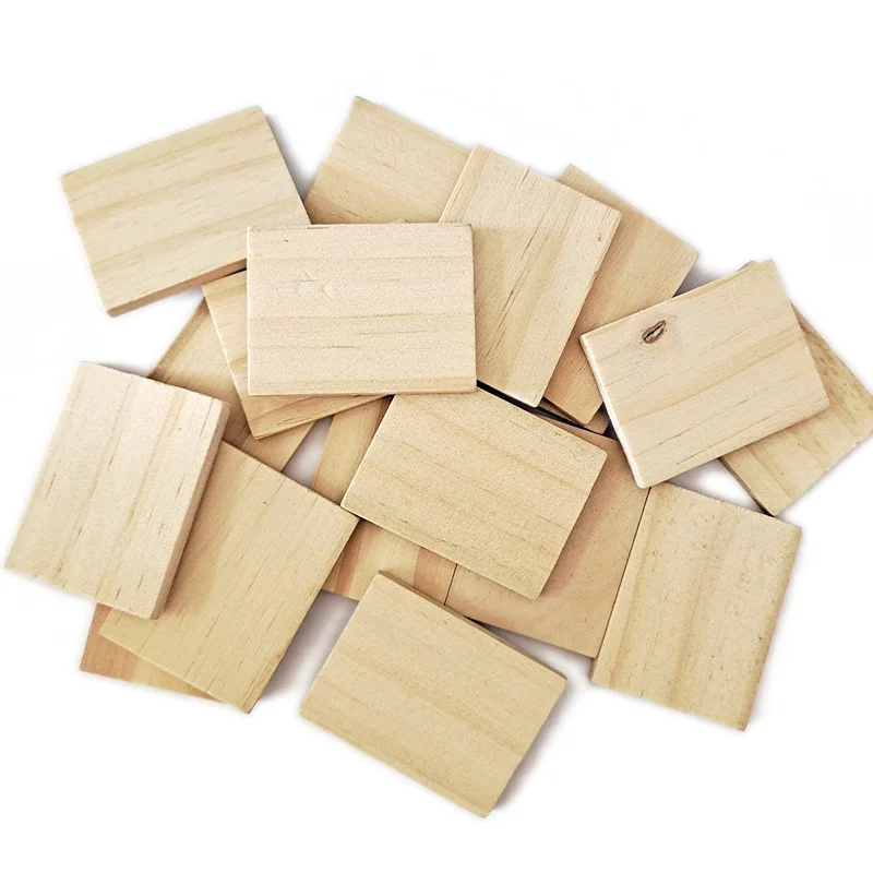10pcs-Wood-Rectangle-Thick-Unfinished-Wood-Pieces-Blank-Wooden-Tiles ...