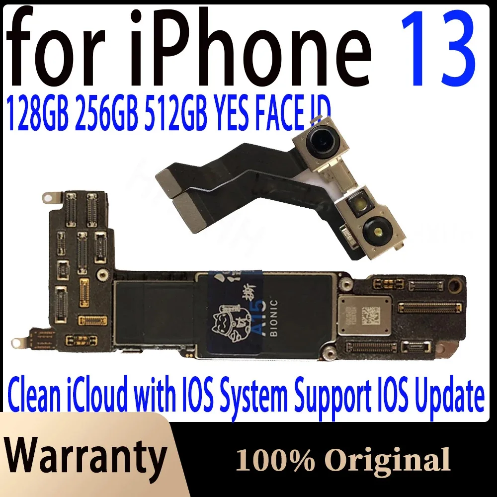 For-iPhone-13-Motherboard-Original-Motherboard-With-Face-ID-iCloud ...