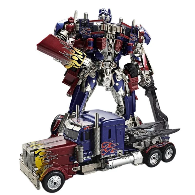 Robot transformable de aleación Optimus Prime para niños, juguete de ...