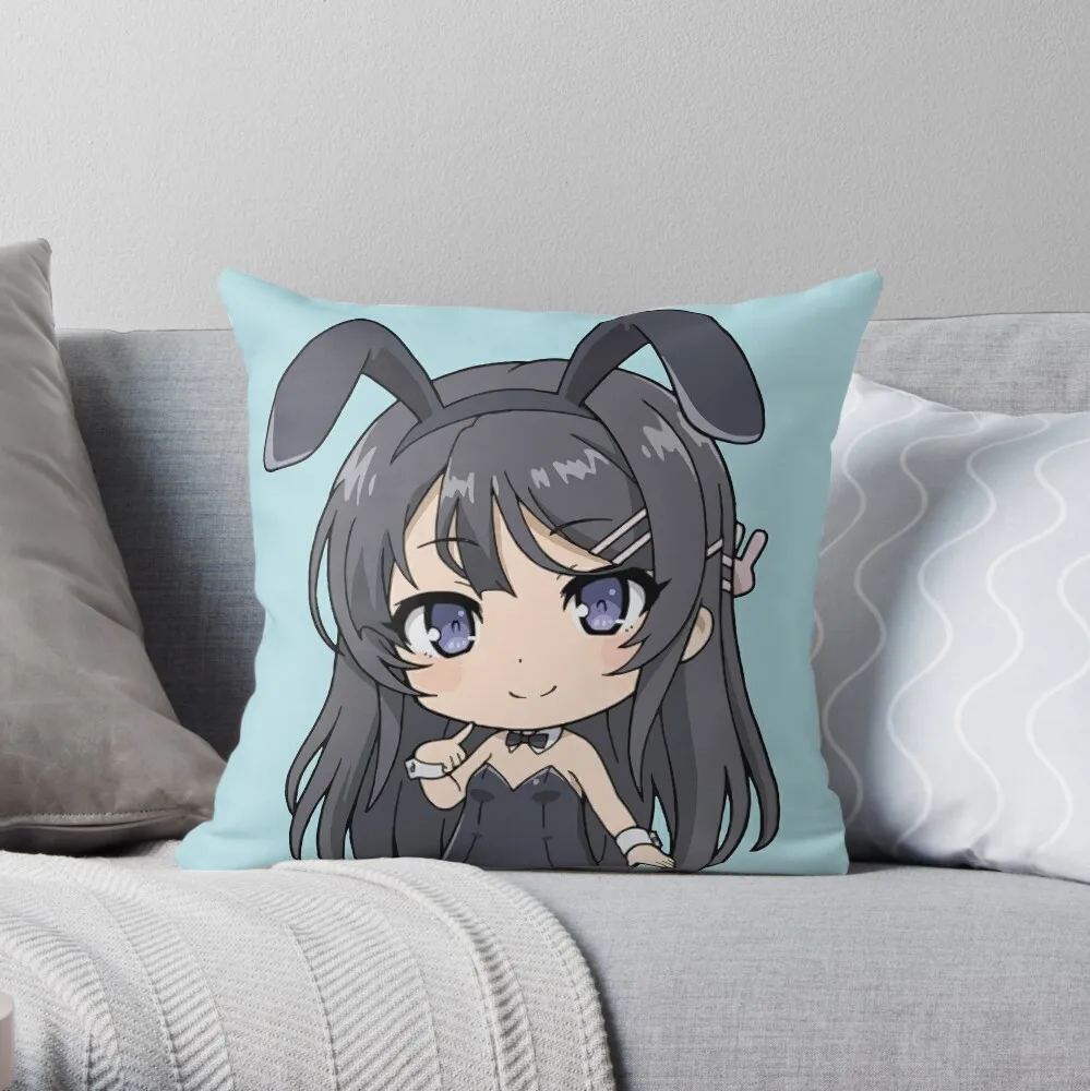 Mai-Bunny-Girl-Senpai-Chibi-funda-de-coj-n-bordada-fundas-de-almohada ...