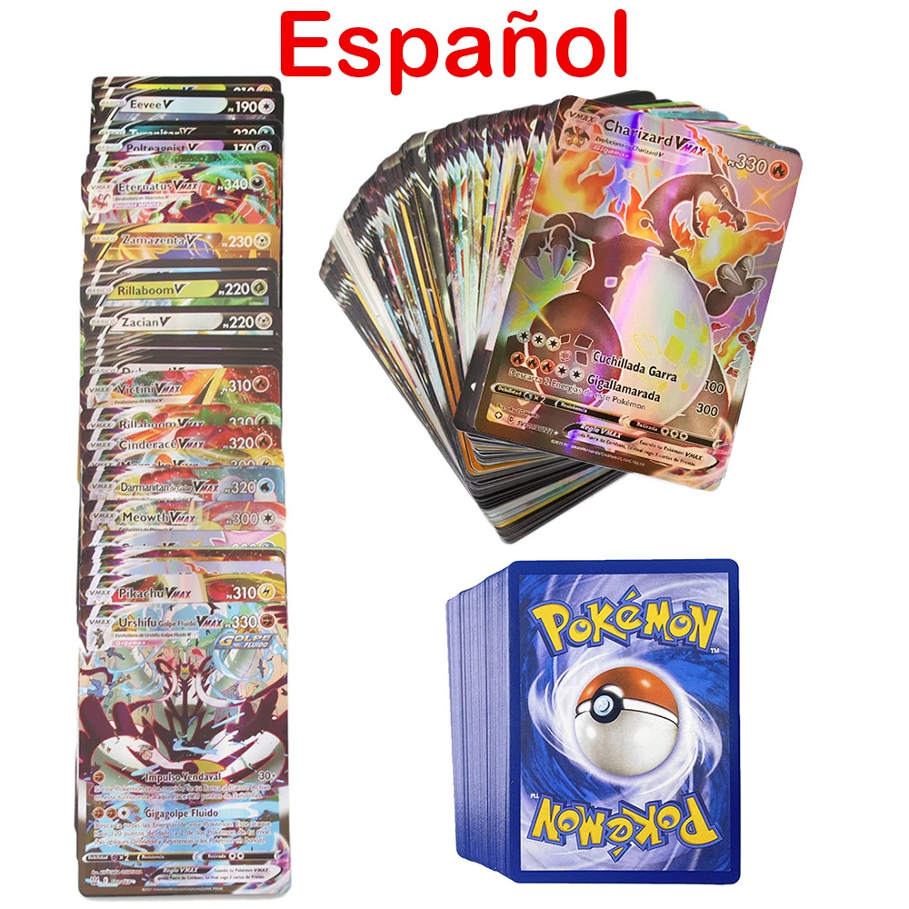 100 Pokemon Vmax Cards Gx | Pokemon Card Vmax Gx 200 | 100 V Max ...