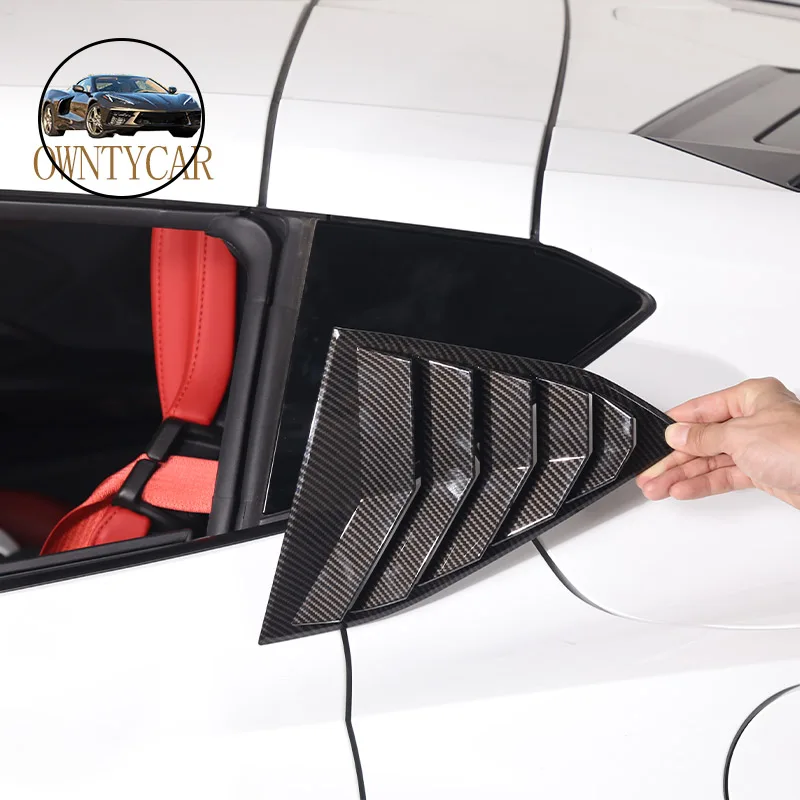 For-Chevrolet-Corvette-C8-Stringray-Z51-Z06-2020-23-ABS-Black-Car-Rear ...